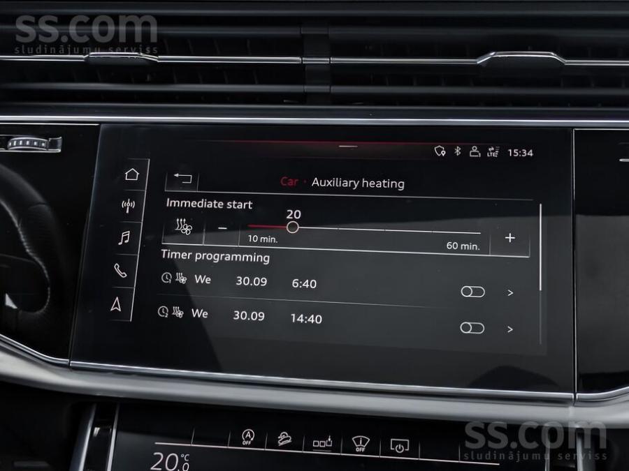 Синий Ауди Ку 7 2019 в Тукумс, объемом двигателя 3.00 л и пробегом 103 тыс. км за 38880 €, фото 27 на AUTOMOTO.COM.LV