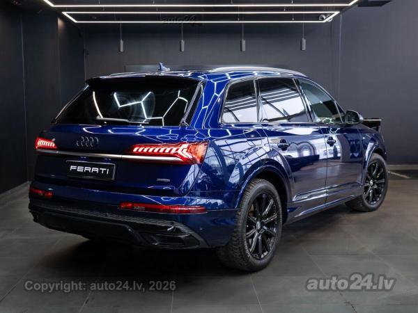 Blue Audi Q7 2020 in Tallinn, with an engine capacity of 3.00 L and mileage of 104 thousand km for 52000 €, photo 2 on AUTOMOTO.COM.LV