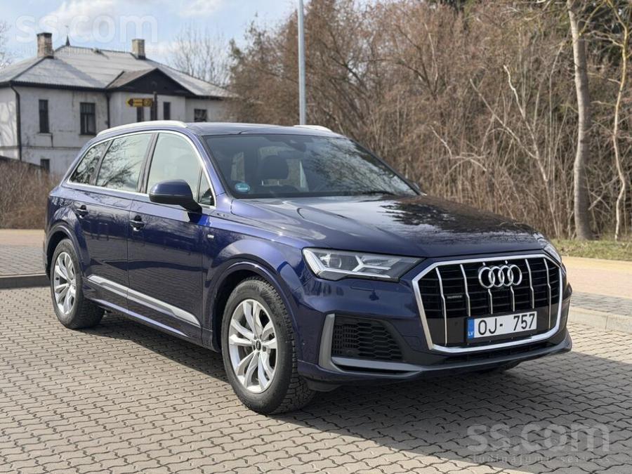 Zils Audi Q7 2020 Saldus, ar dzinēja tilpumu 3.00 L un nobraukumu 160 tūkst. km par 34990 €, foto 1 vietnē AUTOMOTO.COM.LV