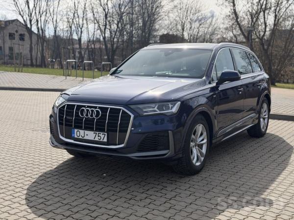 Blue Audi Q7 2020 in Saldus, with an engine capacity of 3.00 L and mileage of 160 thousand km for 34990 €, photo 3 on AUTOMOTO.COM.LV