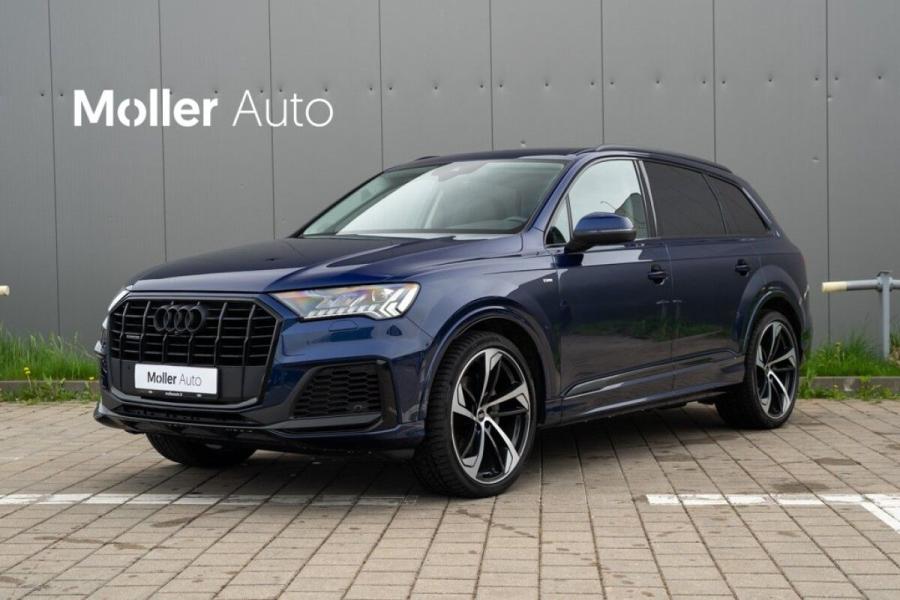Blue Audi Q7 2020 in Vilnius, with an engine capacity of 3.00 L and mileage of 102 thousand km for 46250 €, photo 4 on AUTOMOTO.COM.LV
