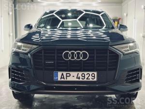 Blue Audi Q7 2022 in Riga, with an engine capacity of 3.00 L and mileage of 55 thousand km for 43000 €, photo 4 on AUTOMOTO.COM.LV