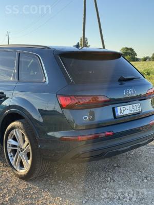 Blue Audi Q7 2022 in Riga, with an engine capacity of 3.00 L and mileage of 62 thousand km for 40850 €, photo 8 on AUTOMOTO.COM.LV