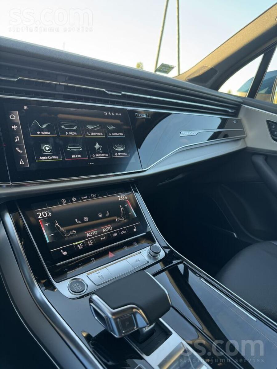 Blue Audi Q7 2022 in Riga, with an engine capacity of 3.00 L and mileage of 62 thousand km for 40850 €, photo 18 on AUTOMOTO.COM.LV