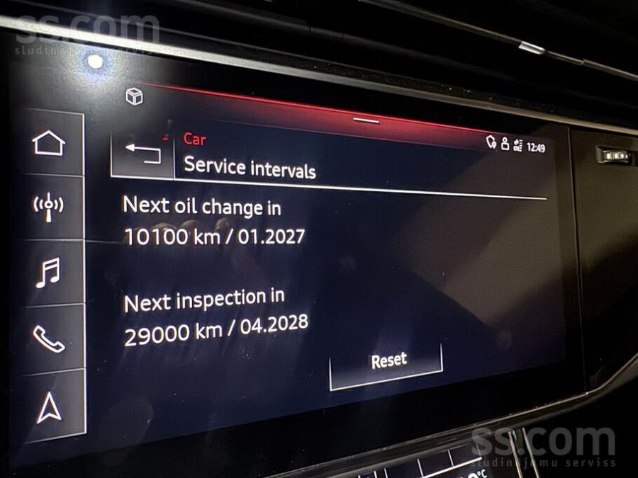 Blue Audi Q7 2022 in Riga, with an engine capacity of 3.00 L and mileage of 62 thousand km for 40850 €, photo 20 on AUTOMOTO.COM.LV
