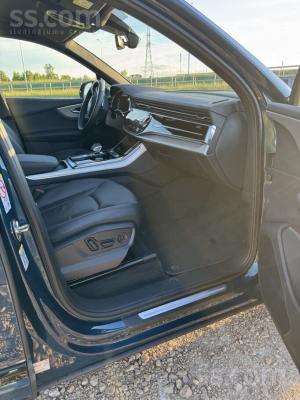Blue Audi Q7 2022 in Riga, with an engine capacity of 3.00 L and mileage of 64 thousand km for 39500 €, photo 13 on AUTOMOTO.COM.LV