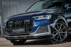 Blue Audi Q7 2022 in Tukums, with an engine capacity of 3.00 L and mileage of 42 thousand km for 49990 €, photo 3 on AUTOMOTO.COM.LV