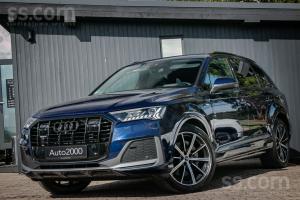 Blue Audi Q7 2022 in Tukums, with an engine capacity of 3.00 L and mileage of 42 thousand km for 49990 €, photo 4 on AUTOMOTO.COM.LV