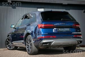 Blue Audi Q7 2022 in Tukums, with an engine capacity of 3.00 L and mileage of 42 thousand km for 49990 €, photo 5 on AUTOMOTO.COM.LV