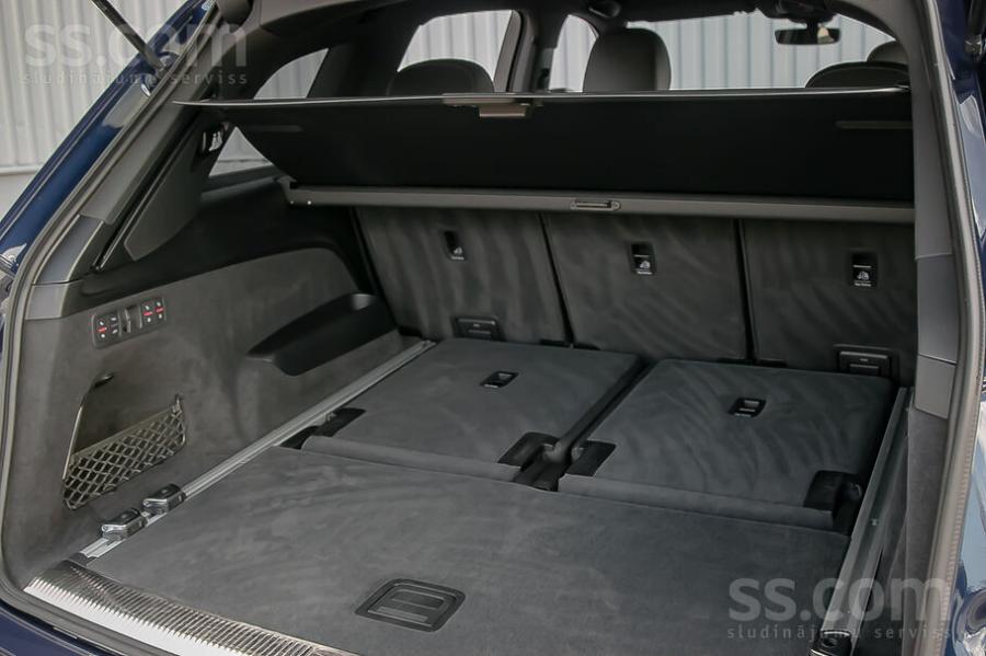 Blue Audi Q7 2022 in Tukums, with an engine capacity of 3.00 L and mileage of 42 thousand km for 49990 €, photo 11 on AUTOMOTO.COM.LV