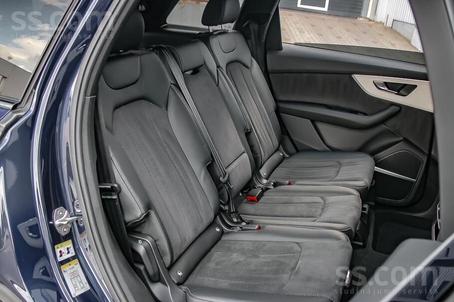 Blue Audi Q7 2022 in Tukums, with an engine capacity of 3.00 L and mileage of 42 thousand km for 49990 €, photo 14 on AUTOMOTO.COM.LV