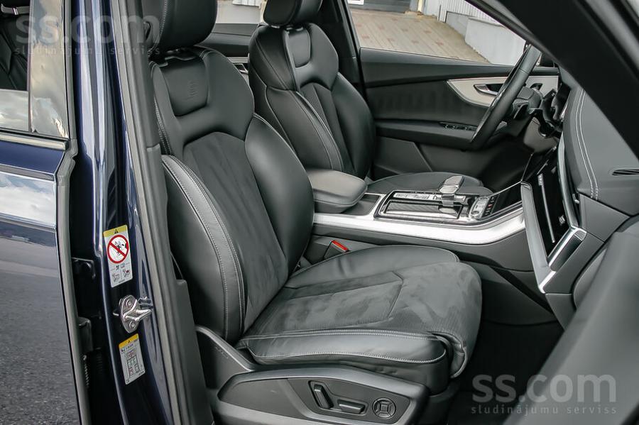 Blue Audi Q7 2022 in Tukums, with an engine capacity of 3.00 L and mileage of 42 thousand km for 49990 €, photo 16 on AUTOMOTO.COM.LV