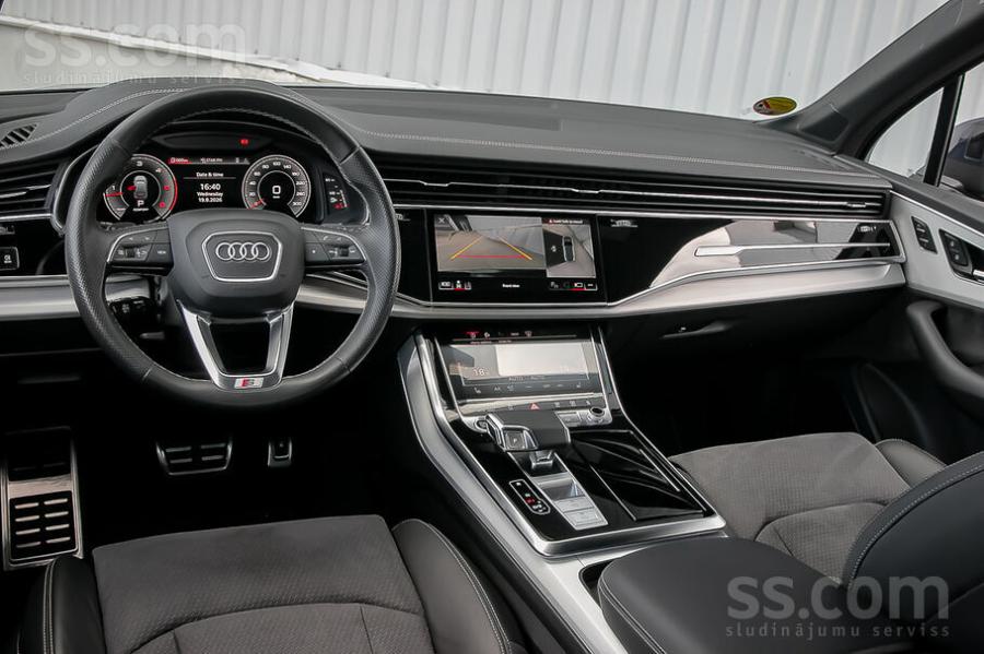 Blue Audi Q7 2022 in Tukums, with an engine capacity of 3.00 L and mileage of 42 thousand km for 49990 €, photo 18 on AUTOMOTO.COM.LV