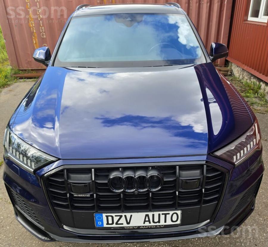 Zils Audi Q7 2022 Liepāja, ar dzinēja tilpumu 3.00 L un nobraukumu 84 tūkst. km par 59000 €, foto 3 vietnē AUTOMOTO.COM.LV