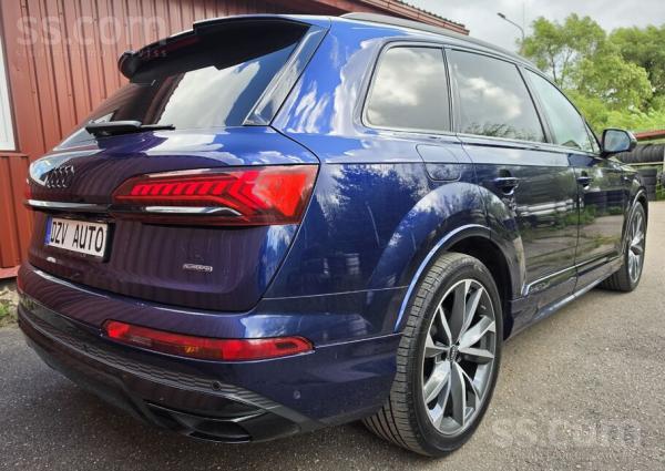 Zils Audi Q7 2022 Liepāja, ar dzinēja tilpumu 3.00 L un nobraukumu 84 tūkst. km par 59000 €, foto 4 vietnē AUTOMOTO.COM.LV