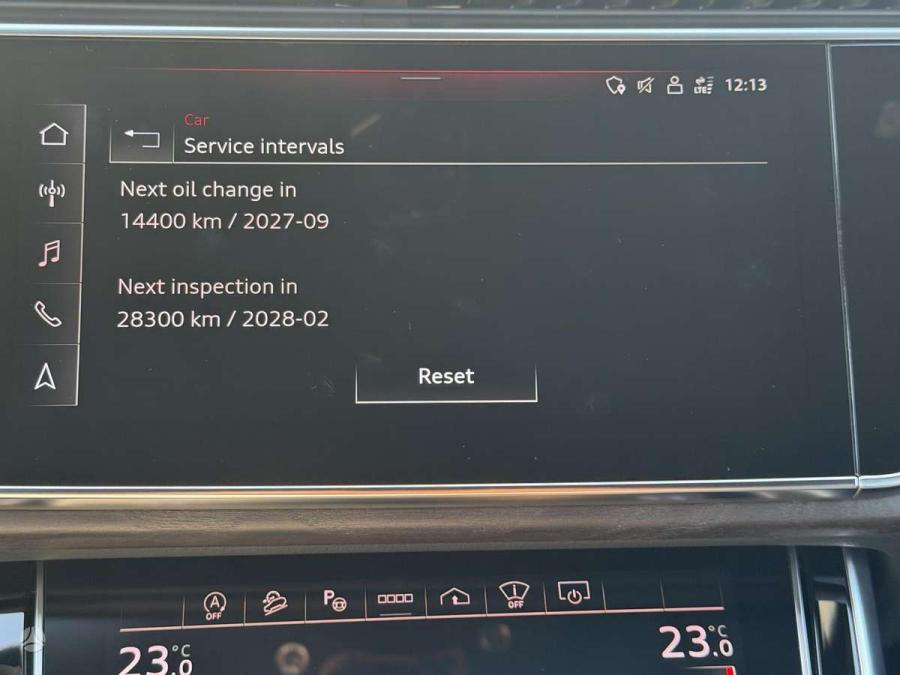 Синий Ауди Ку 7 2023 в Паневежис, объемом двигателя 3.00 л и пробегом 58 тыс. км за 59990 €, фото 17 на AUTOMOTO.COM.LV