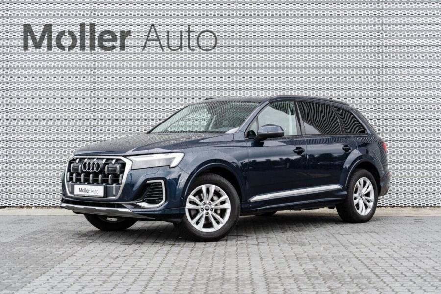 Blue Audi Q7 2024 in Marupe, with an engine capacity of 3.00 L and mileage of 73 thousand km for 53200 €, photo 1 on AUTOMOTO.COM.LV