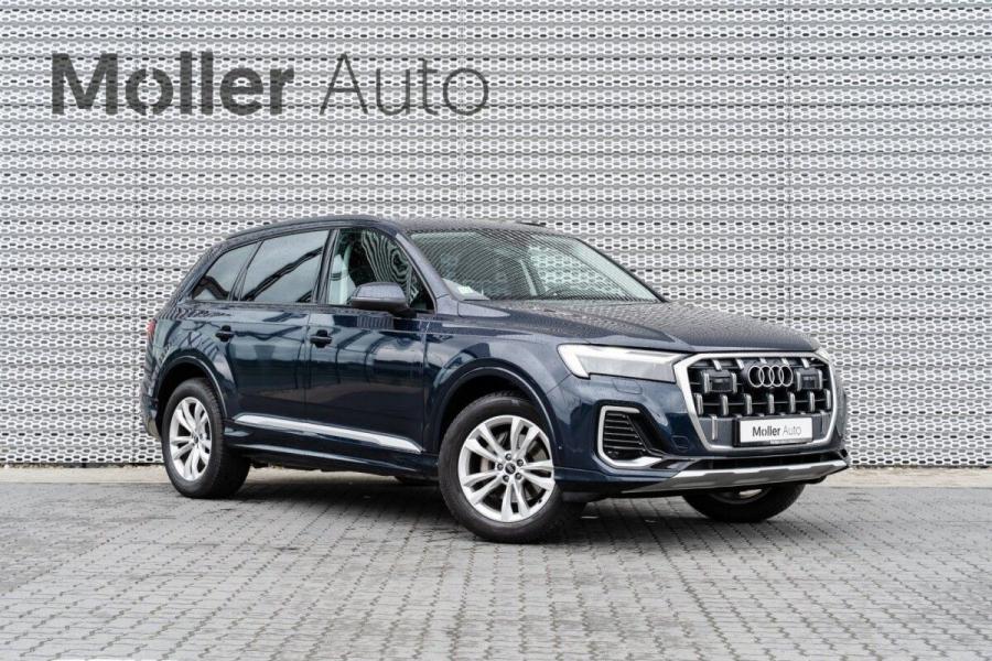 Blue Audi Q7 2024 in Marupe, with an engine capacity of 3.00 L and mileage of 73 thousand km for 53200 €, photo 3 on AUTOMOTO.COM.LV
