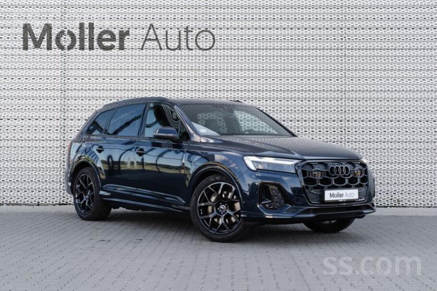 Blue Audi Q7 2024 in Riga, with an engine capacity of 3.00 L and mileage of 39 thousand km for 59350 €, photo 3 on AUTOMOTO.COM.LV