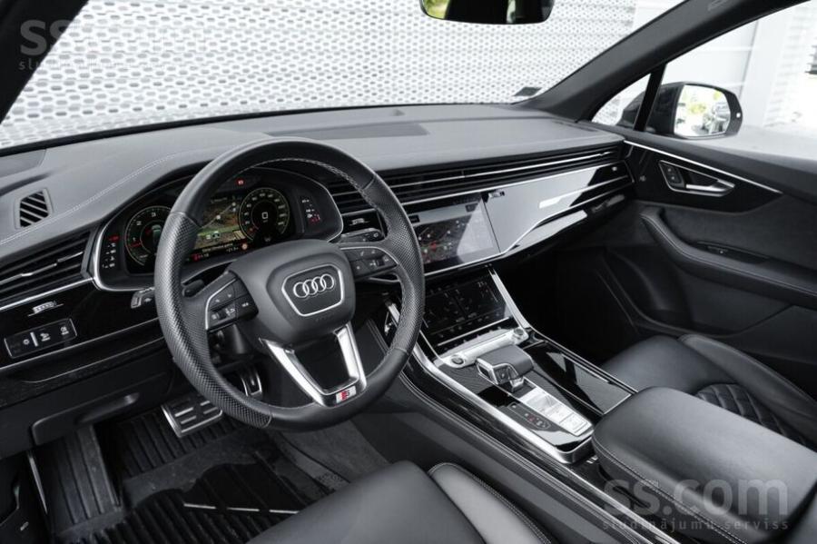 Blue Audi Q7 2024 in Riga, with an engine capacity of 3.00 L and mileage of 39 thousand km for 59350 €, photo 14 on AUTOMOTO.COM.LV