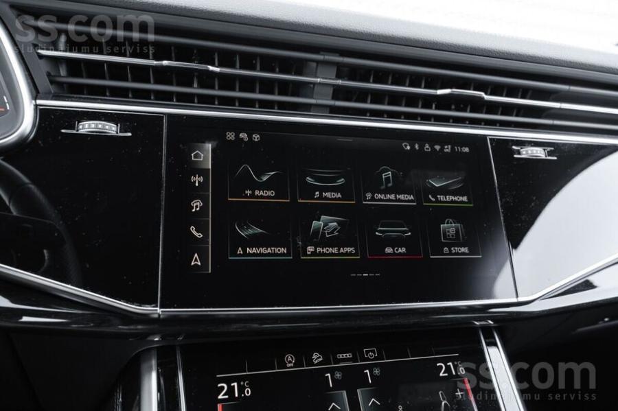 Blue Audi Q7 2024 in Riga, with an engine capacity of 3.00 L and mileage of 39 thousand km for 59350 €, photo 23 on AUTOMOTO.COM.LV