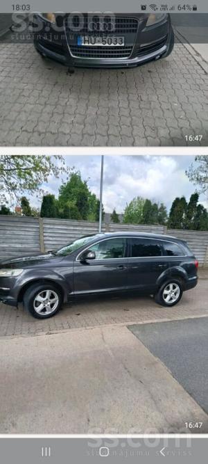 Brūns Audi Q7 2006 Jelgava, ar dzinēja tilpumu 3.00 L un nobraukumu 335 tūkst. km par 3555 €, foto 7 vietnē AUTOMOTO.COM.LV