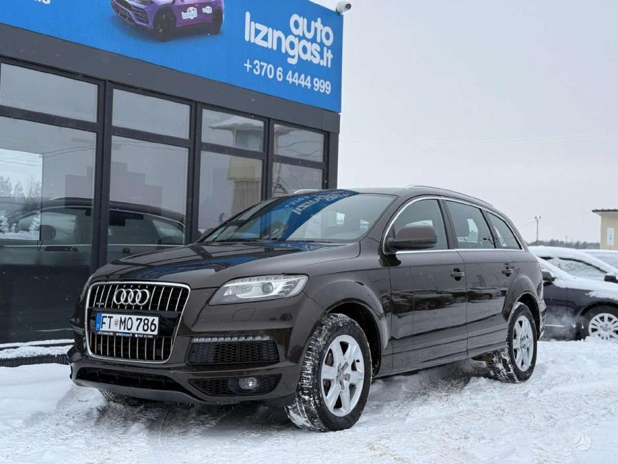 Brown Audi Q7 2011 in Vilnius, with an engine capacity of 3.00 L and mileage of 225 thousand km for 13350 €, photo 1 on AUTOMOTO.COM.LV