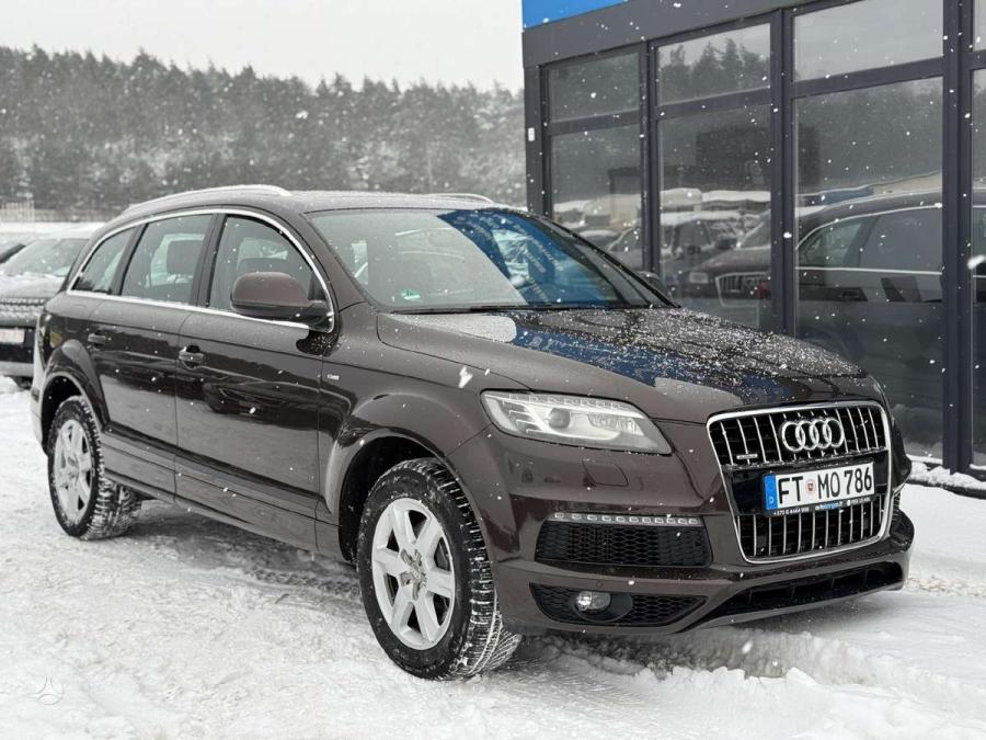 Brown Audi Q7 2011 in Vilnius, with an engine capacity of 3.00 L and mileage of 225 thousand km for 13350 €, photo 2 on AUTOMOTO.COM.LV
