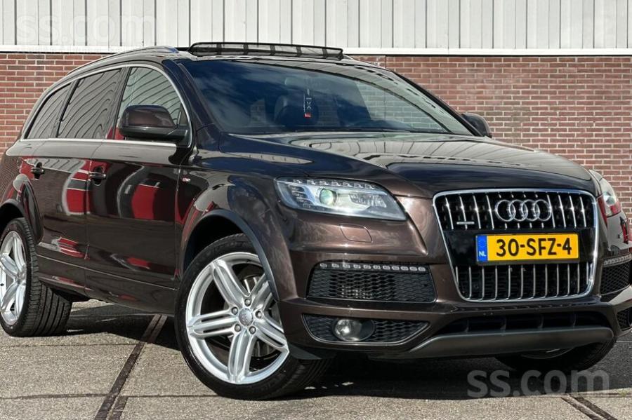 Brown Audi Q7 2011 in Riga, with an engine capacity of 3.00 L and mileage of 221 thousand km for 14500 €, photo 1 on AUTOMOTO.COM.LV