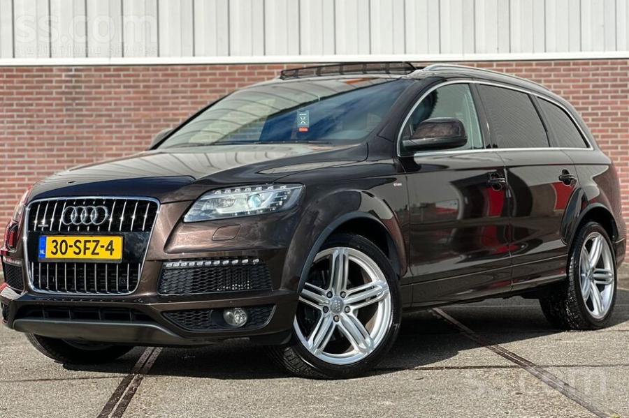 Brown Audi Q7 2011 in Riga, with an engine capacity of 3.00 L and mileage of 221 thousand km for 14500 €, photo 4 on AUTOMOTO.COM.LV