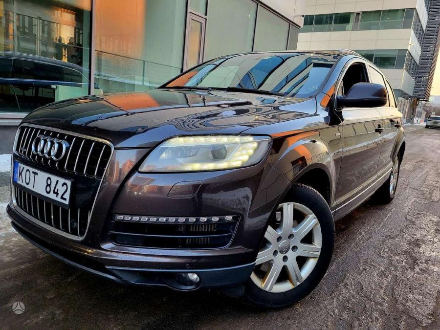 Brūns Audi Q7 2012 Viļņa, ar dzinēja tilpumu 2.97 L un nobraukumu 380 tūkst. km par 7950 €, foto 1 vietnē AUTOMOTO.COM.LV