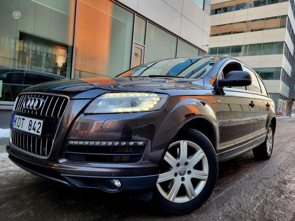 Brown Audi Q7 2012 in Vilnius, with an engine capacity of 2.97 L and mileage of 380 thousand km for 7950 €, photo 3 on AUTOMOTO.COM.LV