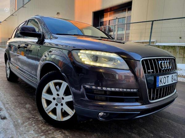Brown Audi Q7 2012 in Vilnius, with an engine capacity of 2.97 L and mileage of 380 thousand km for 7950 €, photo 4 on AUTOMOTO.COM.LV