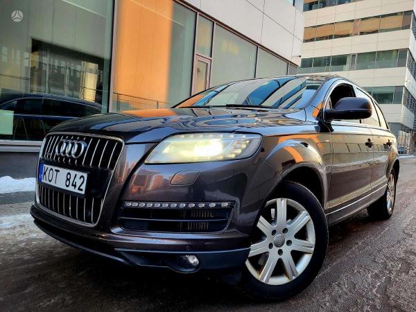 Brown Audi Q7 2012 in Vilnius, with an engine capacity of 2.97 L and mileage of 380 thousand km for 7900 €, photo 4 on AUTOMOTO.COM.LV