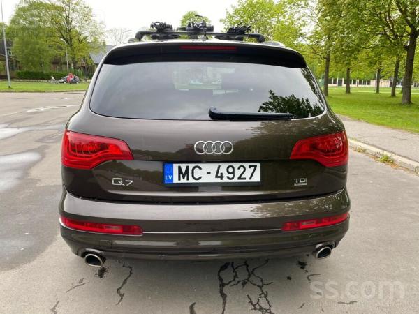 Brown Audi Q7 2013 in Riga, with an engine capacity of 3.00 L and mileage of 224 thousand km for 14750 €, photo 6 on AUTOMOTO.COM.LV