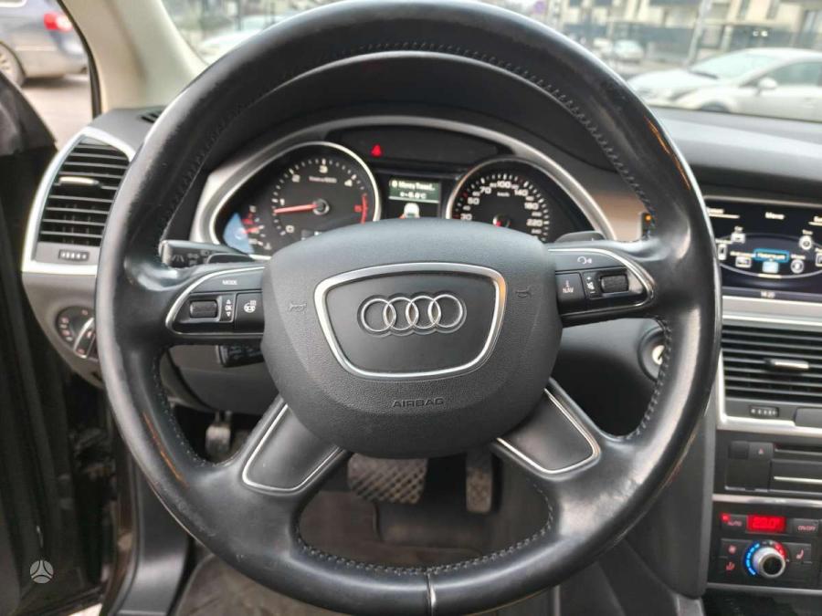 Brown Audi Q7 2013 in Vilnius, with an engine capacity of 4.20 L and mileage of 285 thousand km for 15500 €, photo 30 on AUTOMOTO.COM.LV