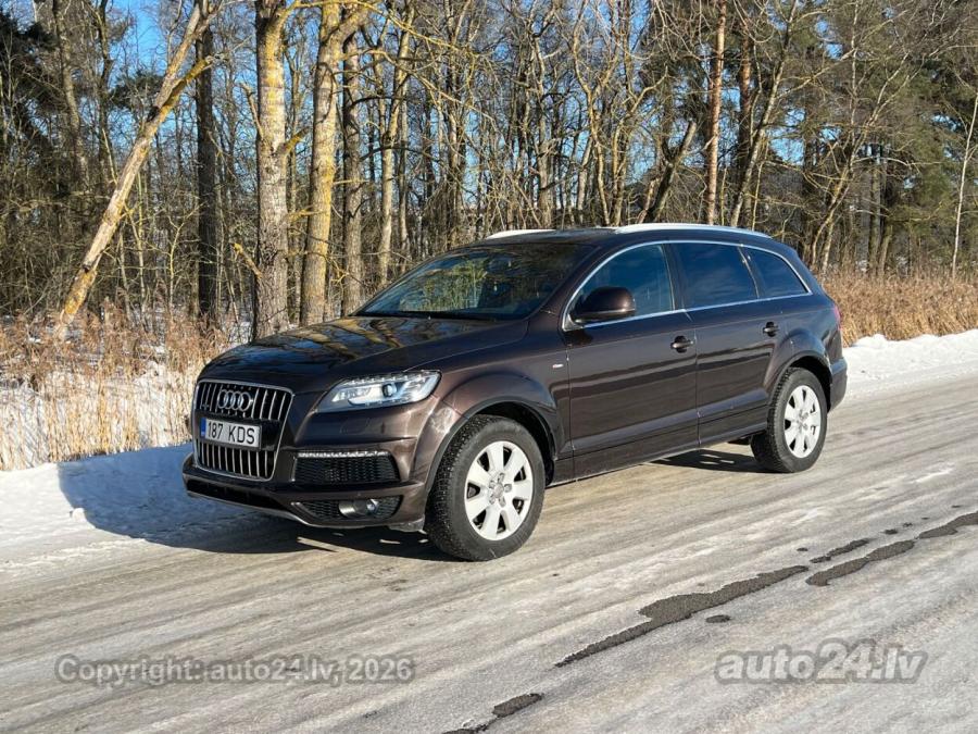 Brown Audi Q7 2013 in Tallinn, with an engine capacity of 3.00 L and mileage of 220 thousand km for 14014 €, photo 4 on AUTOMOTO.COM.LV