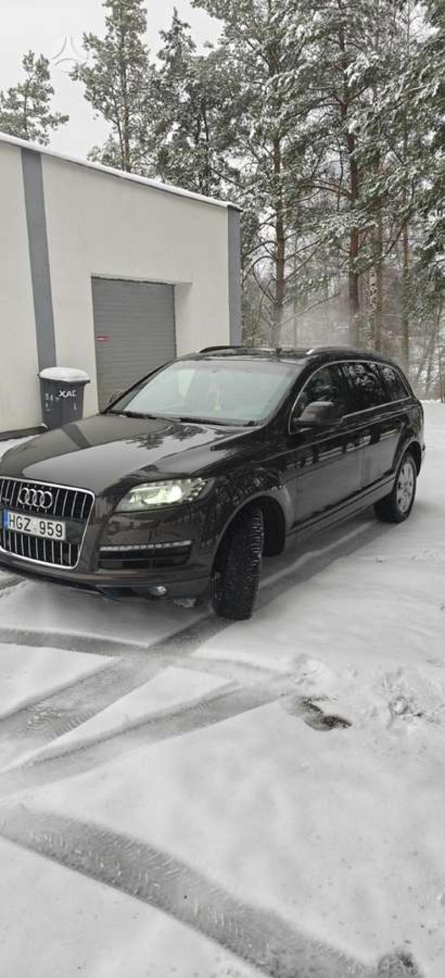 Brown Audi Q7 2013 in Zarasai, with an engine capacity of 2.97 L and mileage of 266 thousand km for 10900 €, photo 2 on AUTOMOTO.COM.LV