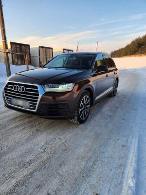 Brown Audi Q7 2015 in Vilnius, with an engine capacity of 2.97 L and mileage of 161 thousand km for 25999 €, photo  on AUTOMOTO.COM.LV