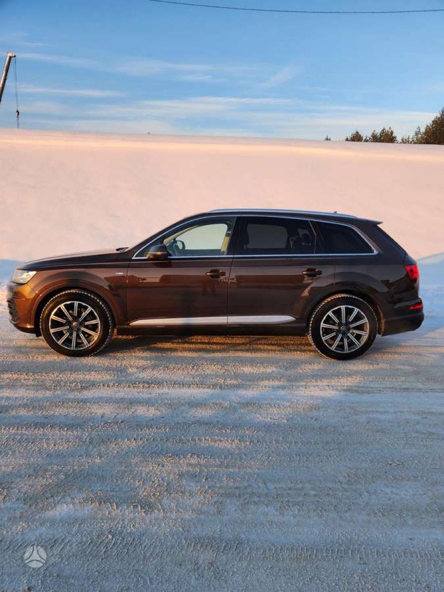 Brown Audi Q7 2015 in Vilnius, with an engine capacity of 2.97 L and mileage of 161 thousand km for 25999 €, photo 13 on AUTOMOTO.COM.LV