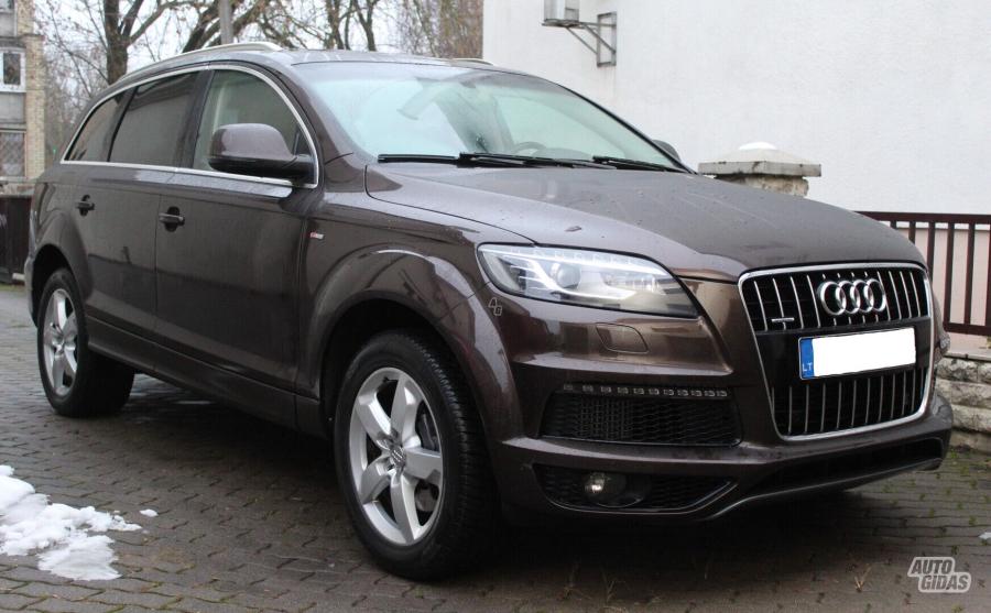 Brown Audi Q7 2015 in Kaunas, with an engine capacity of 3.00 L and mileage of 230 thousand km for 17900 €, photo 1 on AUTOMOTO.COM.LV