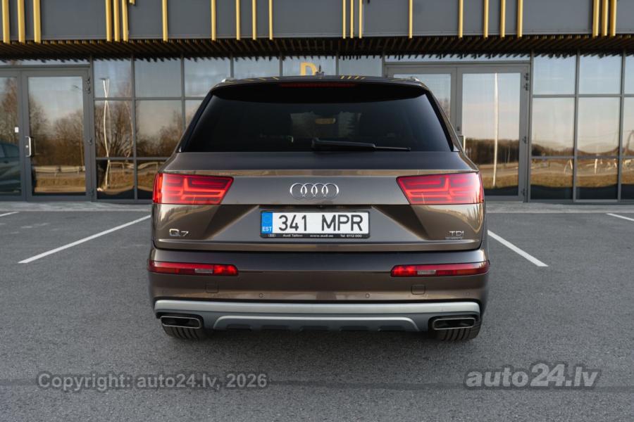 Brown Audi Q7 2016 in Tartu, with an engine capacity of 3.00 L and mileage of 203 thousand km for 25150 €, photo 7 on AUTOMOTO.COM.LV