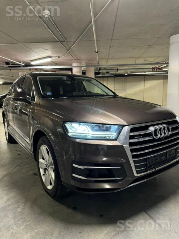 Brown Audi Q7 2016 in Riga, with an engine capacity of 3.00 L and mileage of 238 thousand km for 21500 €, photo 1 on AUTOMOTO.COM.LV