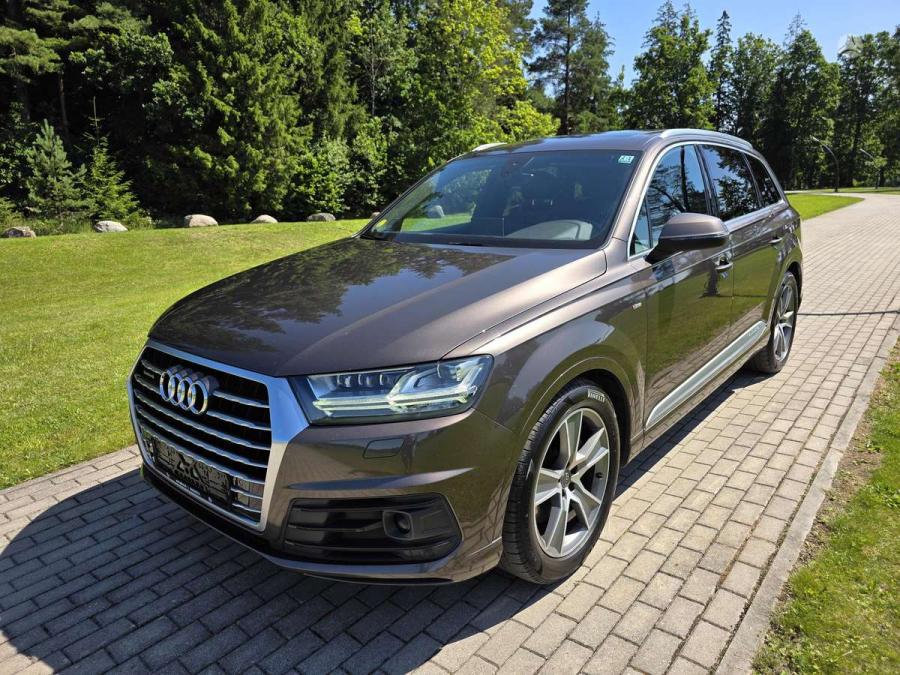 Brown Audi Q7 2016 in Telschi, with an engine capacity of 2.97 L and mileage of 320 thousand km for 21500 €, photo 1 on AUTOMOTO.COM.LV