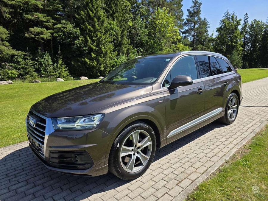 Brown Audi Q7 2016 in Telschi, with an engine capacity of 2.97 L and mileage of 320 thousand km for 21500 €, photo 8 on AUTOMOTO.COM.LV