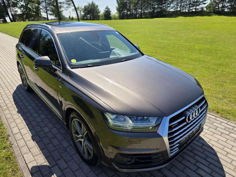 Brown Audi Q7 2016 in Telschi, with an engine capacity of 2.97 L and mileage of 320 thousand km for 21500 €, photo 15 on AUTOMOTO.COM.LV