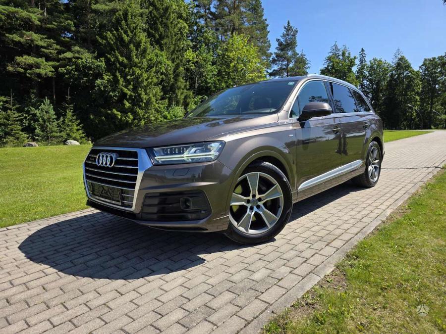 Brown Audi Q7 2016 in Telschi, with an engine capacity of 2.97 L and mileage of 320 thousand km for 21500 €, photo 19 on AUTOMOTO.COM.LV
