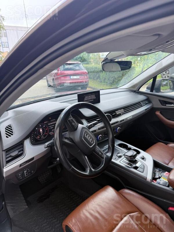 Brown Audi Q7 2017 in Riga, with an engine capacity of 3.00 L and mileage of 224 thousand km for 27000 €, photo 6 on AUTOMOTO.COM.LV