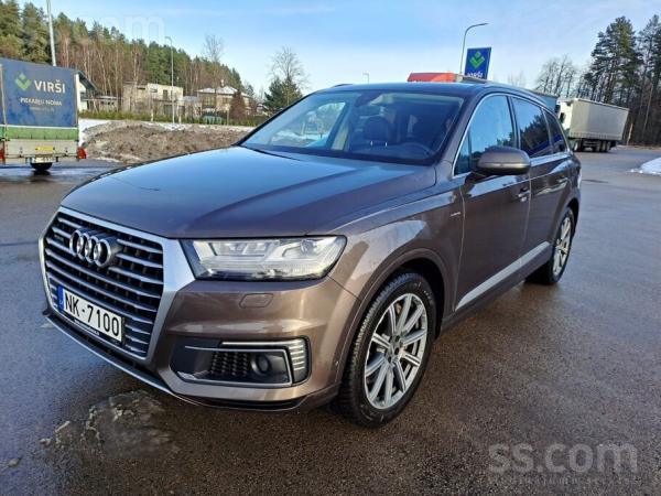 Brown Audi Q7 2018 in Riga, with an engine capacity of 3.00 L and mileage of 148 thousand km for 37900 €, photo 3 on AUTOMOTO.COM.LV