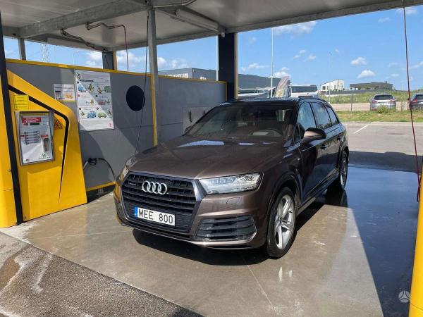 Brown Audi Q7 2018 in Kaunas, with an engine capacity of 2.97 L and mileage of 178 thousand km for 42500 €, photo 4 on AUTOMOTO.COM.LV